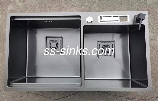 Shallow Stainless Steel Single Bowl Sink Stepped 304 Kitchen Double ...